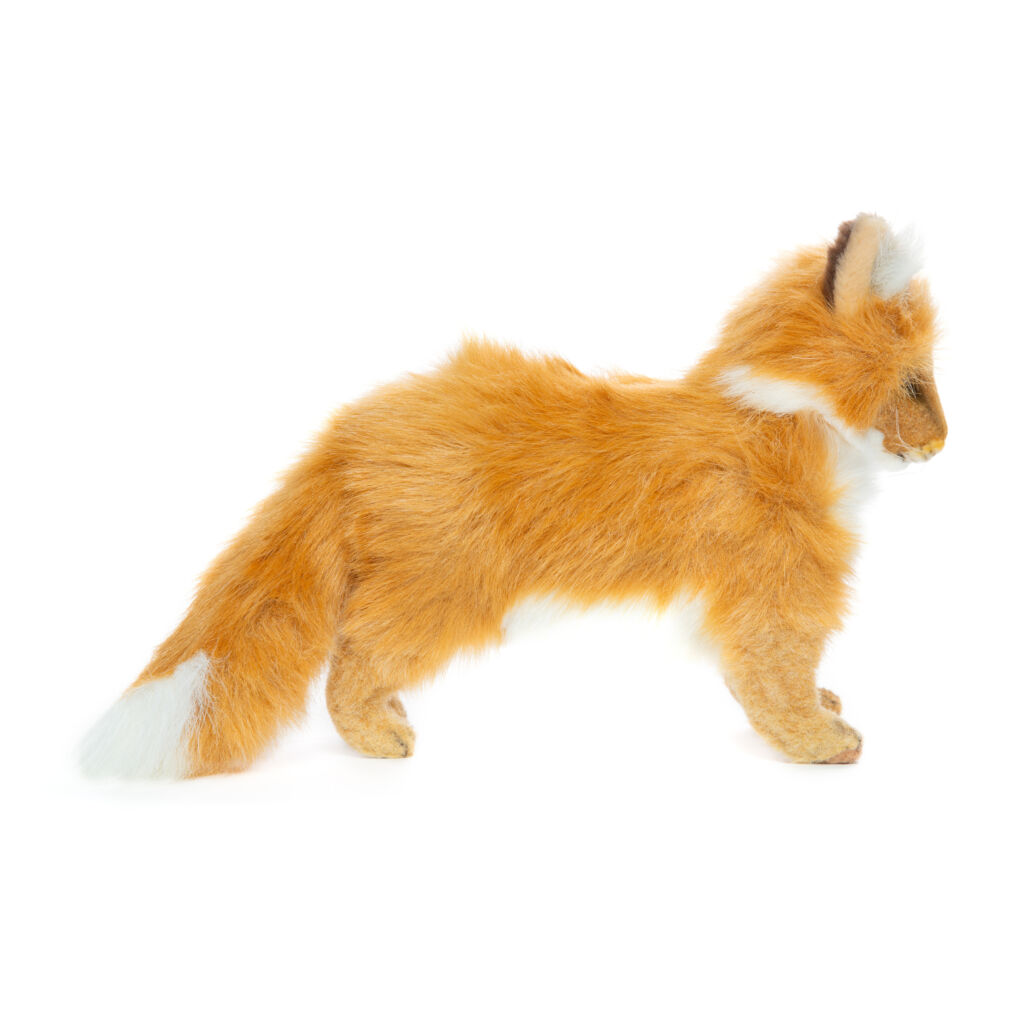 Vos pup knuffel beige staand 36 cm - duurzaam geproduceerd