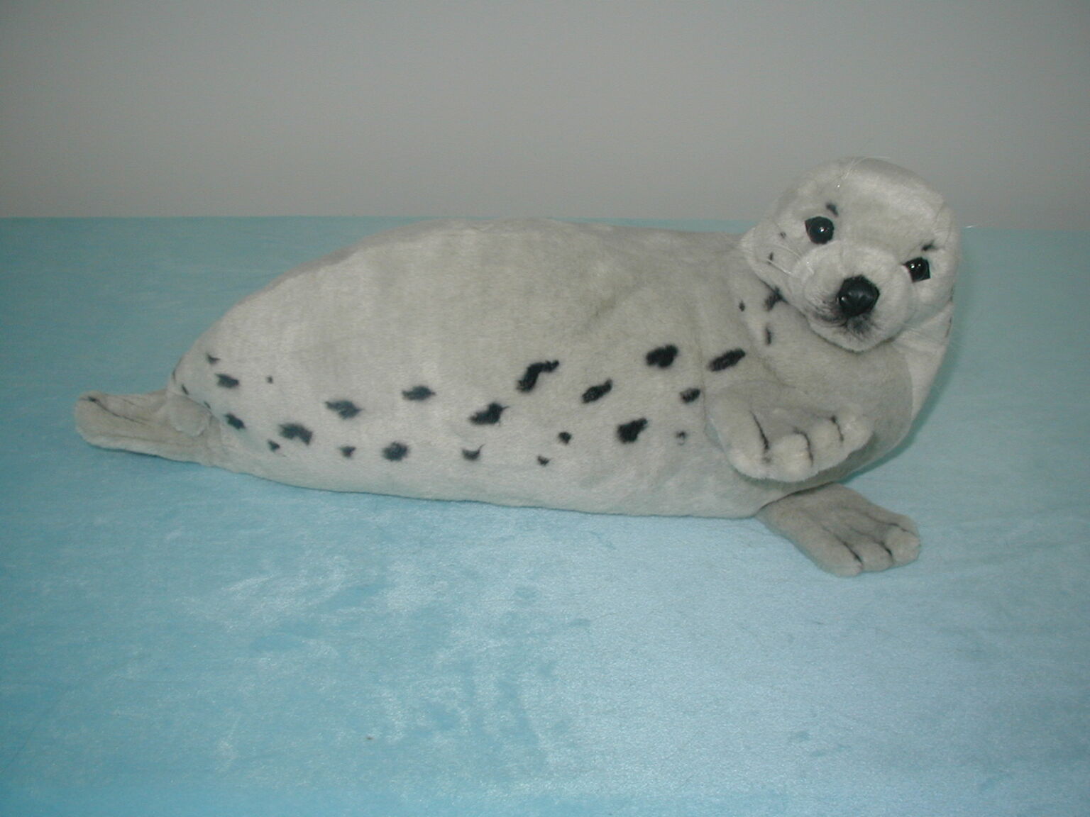 Gevlekte Zadelrob zeehond knuffel grijs 57 cm - pluchen dier kopen
