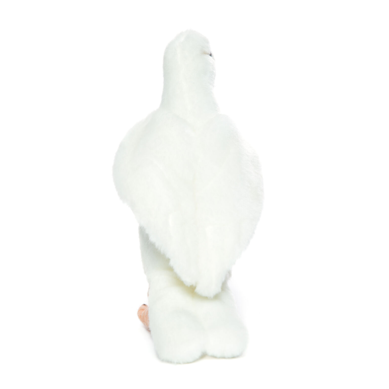 Duif knuffel wit staand 20 cm - zeer gedetailleerd pluchen dier