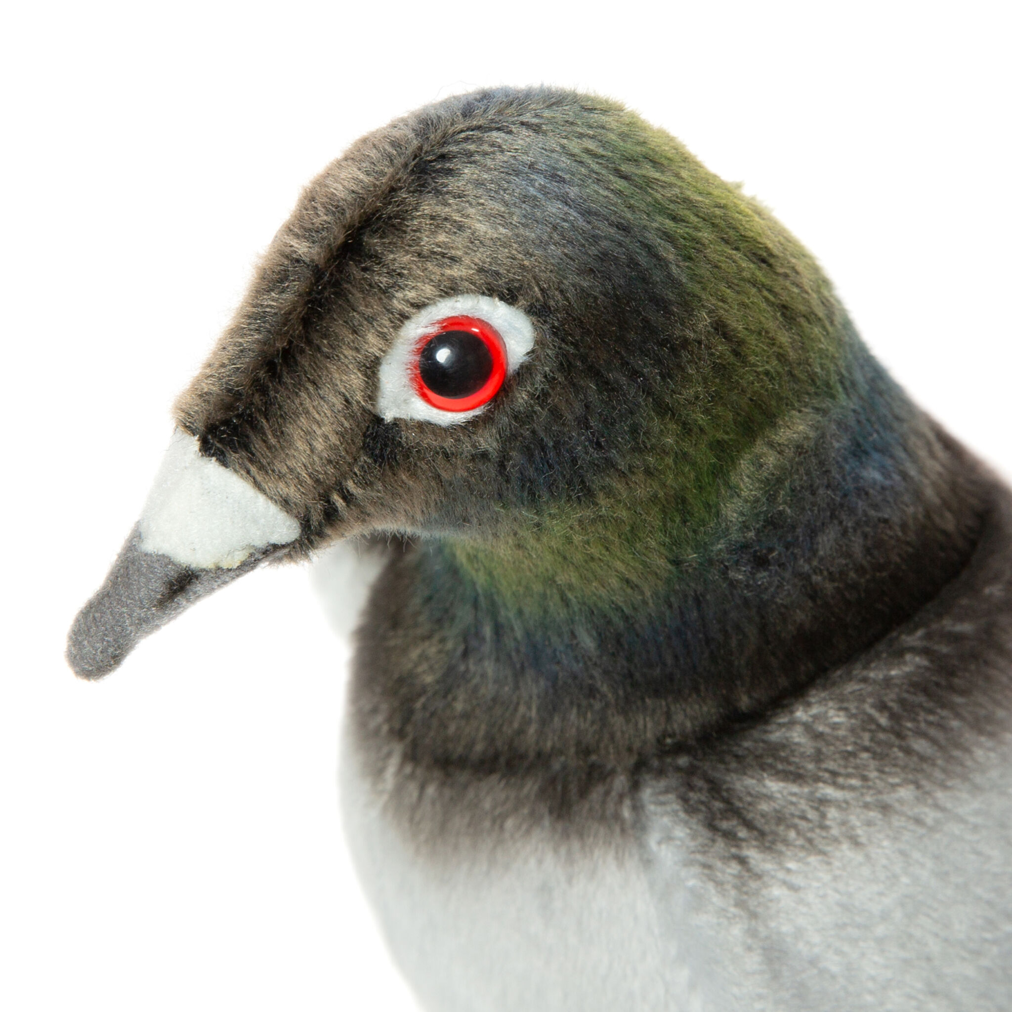 Duif knuffel grijs 29 cm - handgemaakt levensecht pluchen dier