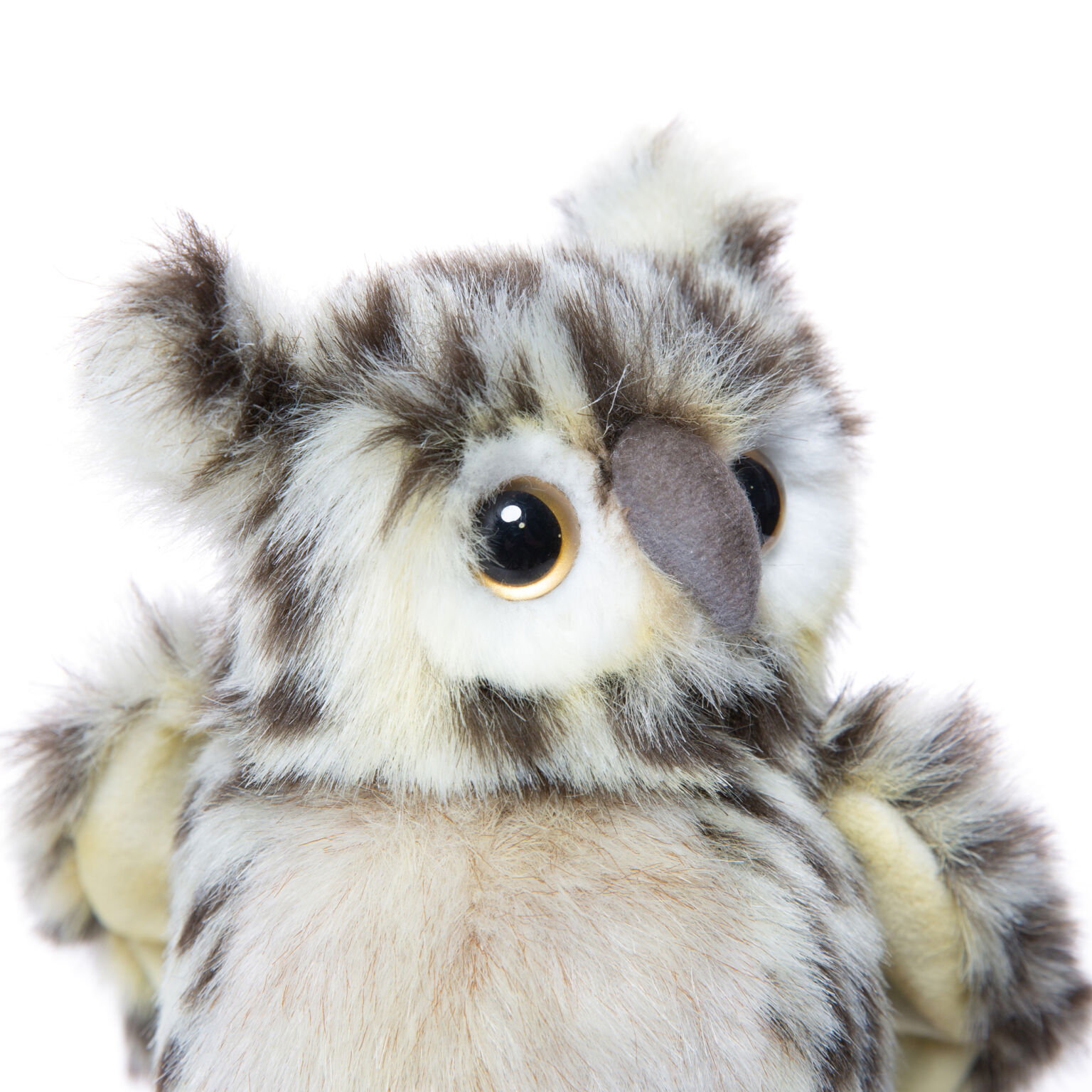 Uil knuffel met print 25 cm - gedetailleerd afgewerkt pluchen dier