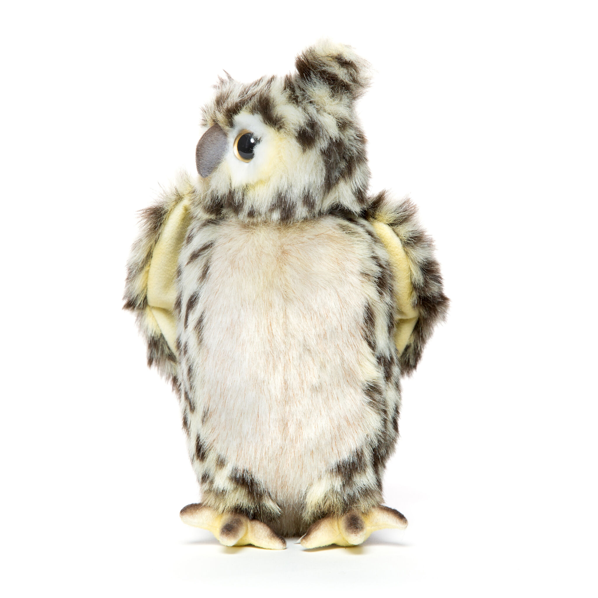 Uil knuffel met print 25 cm - gedetailleerd afgewerkt pluchen dier